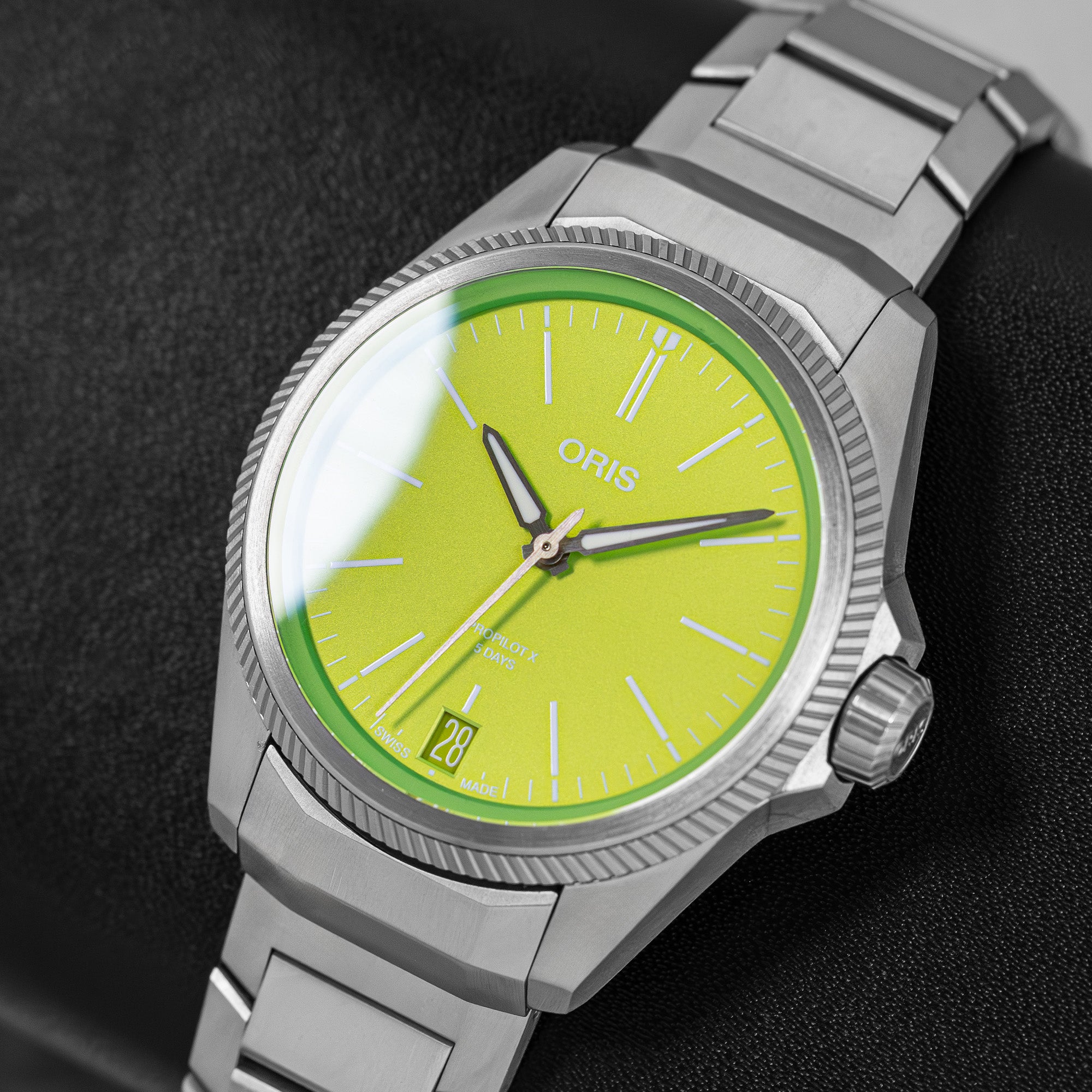 Oris Pro Pilot x Kermit 01 400 7778 7157 | Dallas Luxury Watches – Lone ...