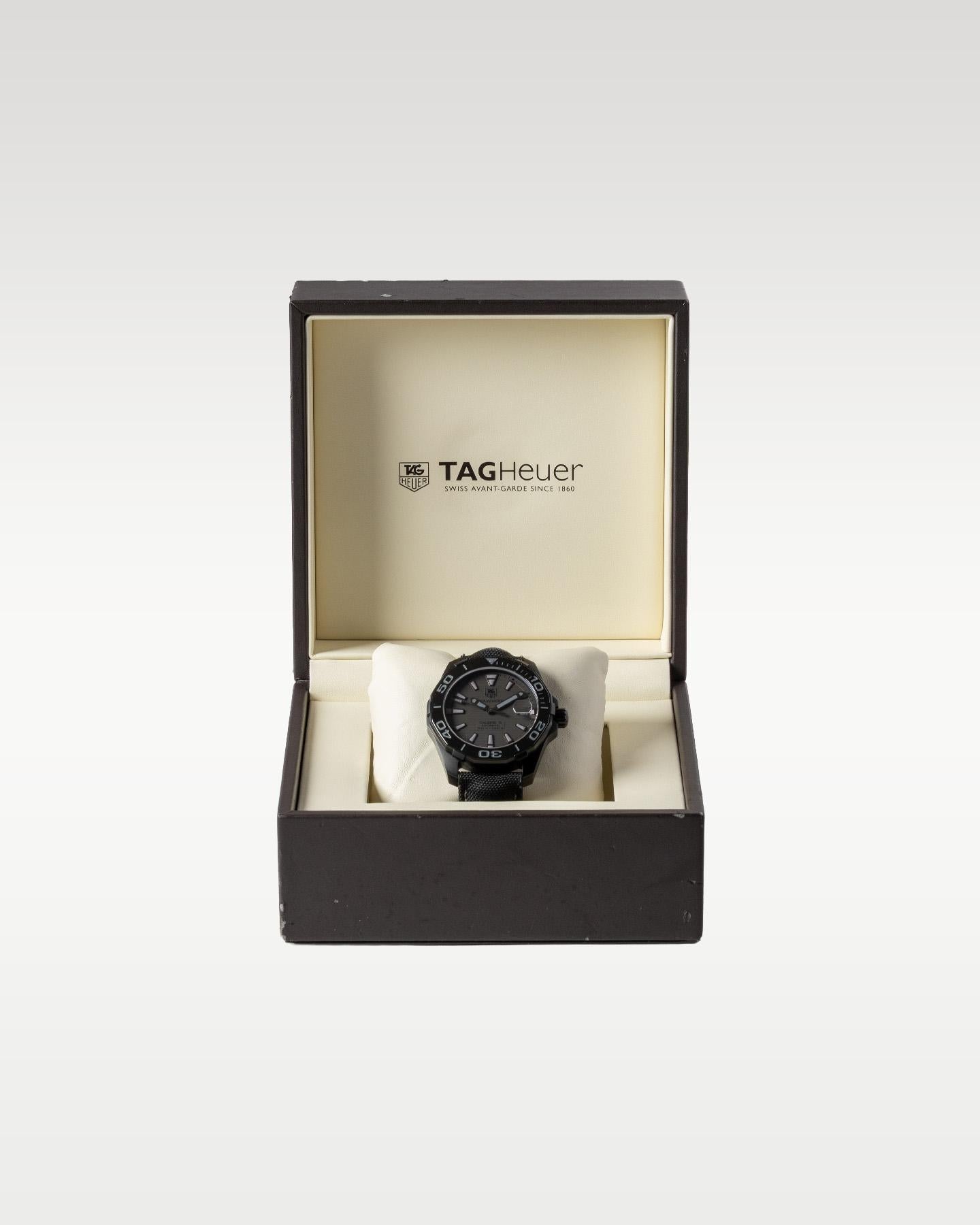 TAG Heuer Black Phantom Aquaracer WAY218B – Lone Star Timepieces